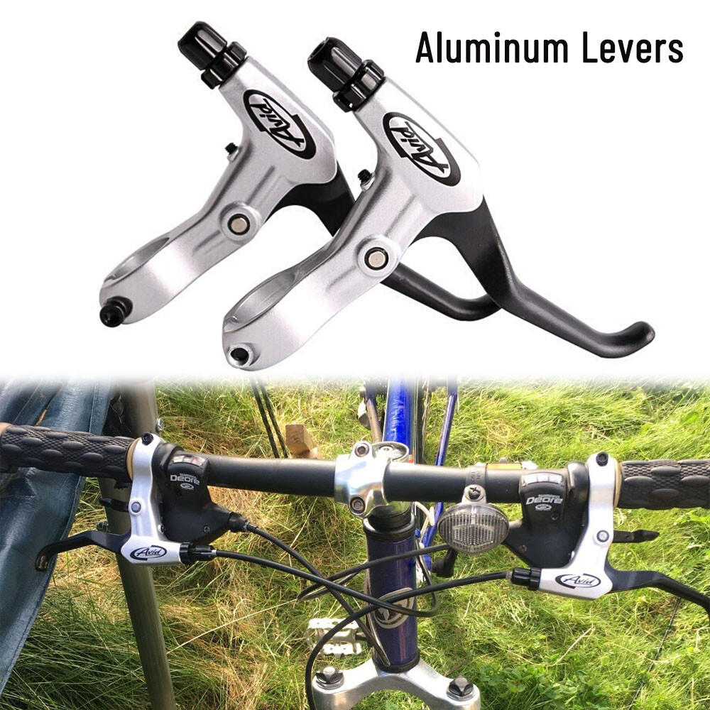 1 Pair MTB Bicycle Hand Brake Levers Mountain Road Bike V-Brakes Handle ...