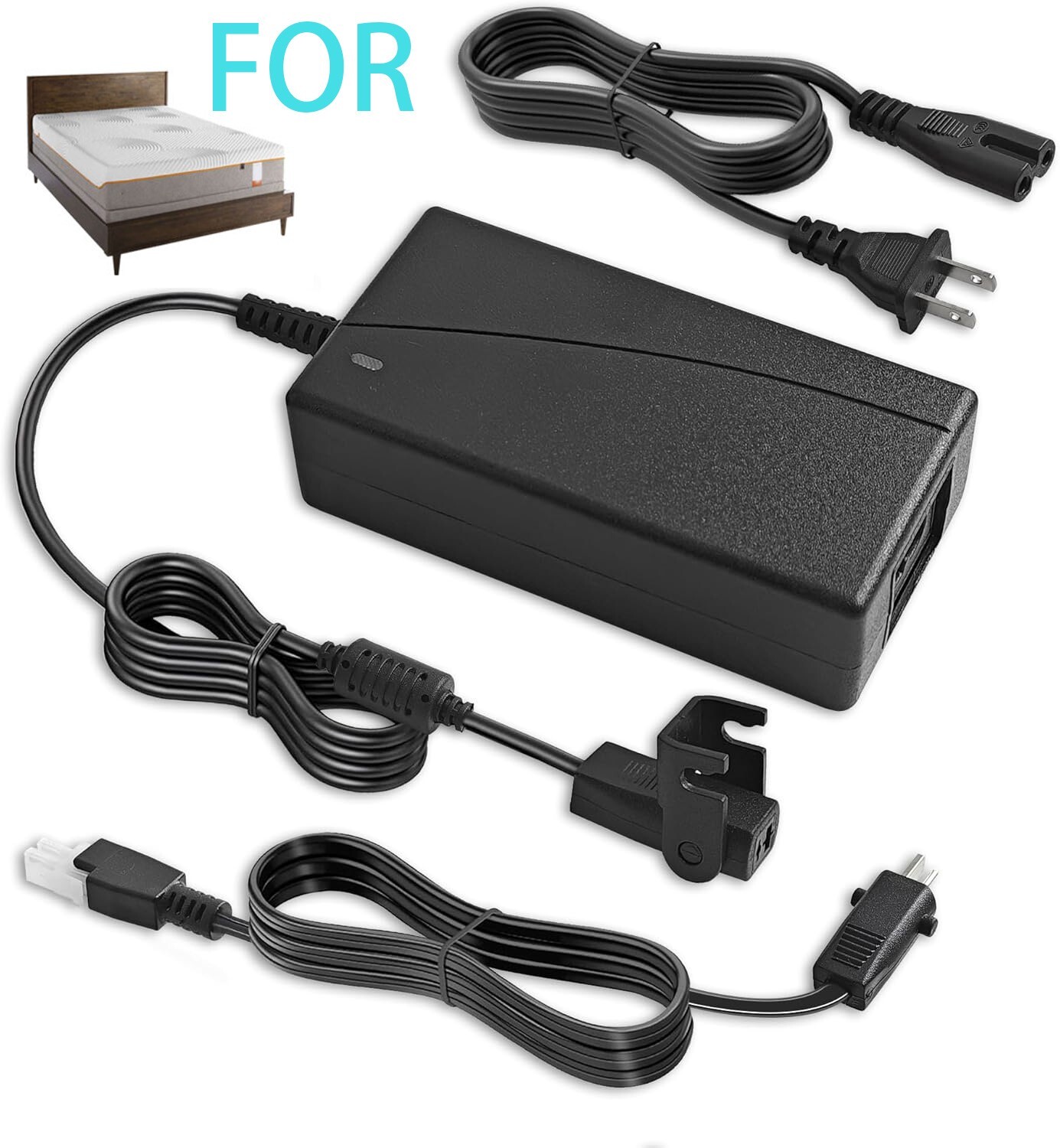 Adapter for Lucid L300 Adjustable Bed,Ergo,Extend,Sealy Ease power ...