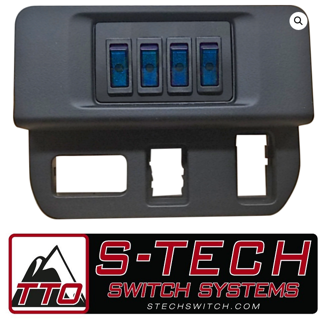 S-Tech 4 Switch System with Relay Center - Blue Kit fits 16-18 Toyota ...
