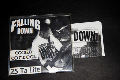 FALLING DOWN 25 TA LIFE COMIN CORRECT SPLIT 7" BACK TA BASICS NY sXe ...