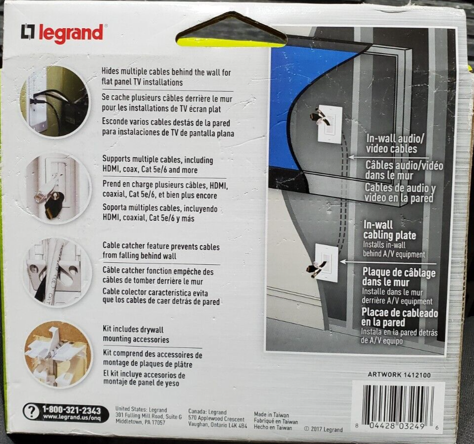 *CHEAP* Legrand In-Wall Cabling Concealment Kit #HT2004-WH-V1 | eBay