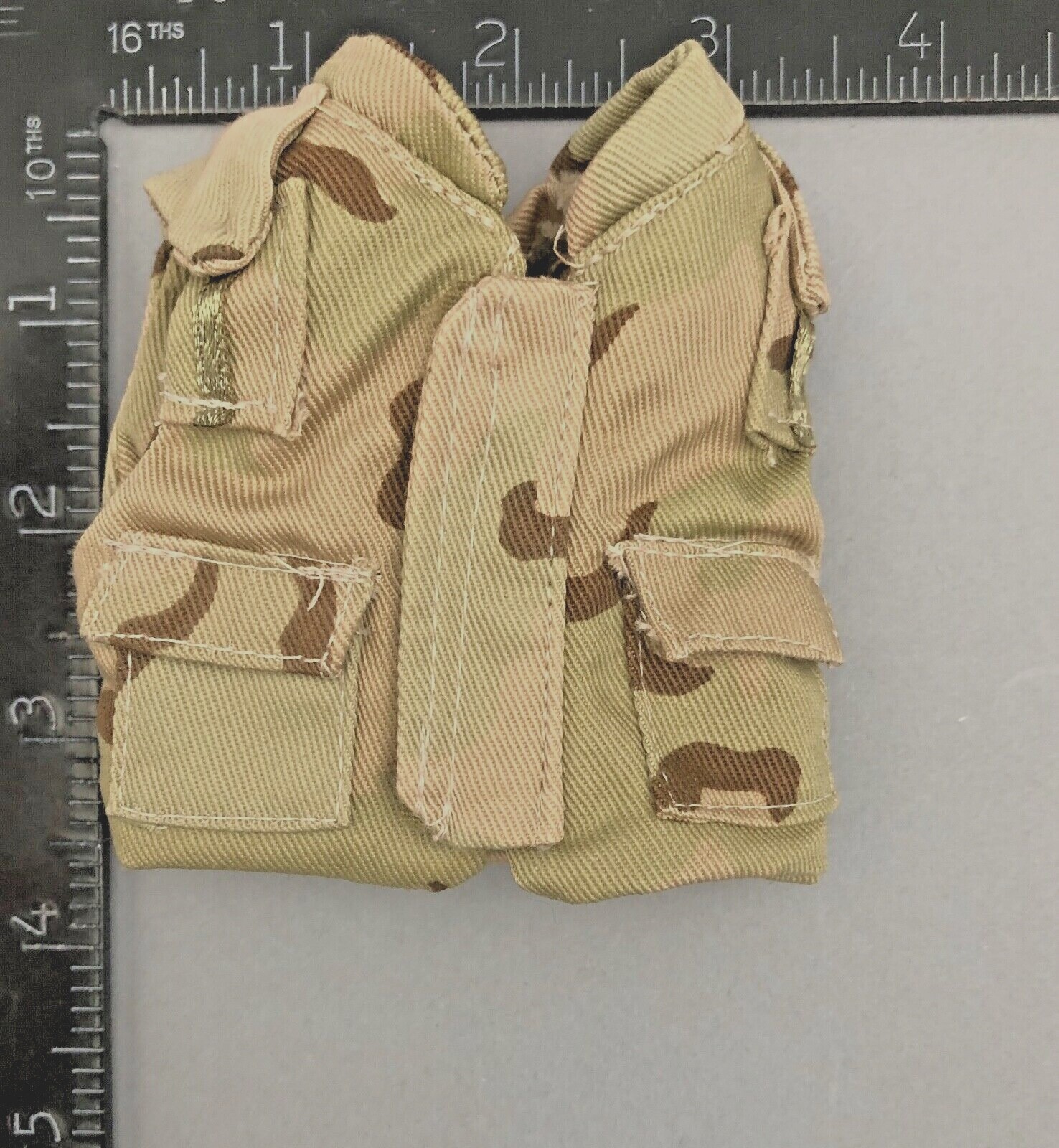 1 21ST CENTURY TOYS DESERT STORM CAMO FLACK JACKET 1/6TH SCALE OR 12 ...