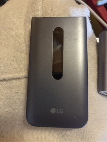 LG VX8700 Flip Phone Brushed Steel Finish Verizon V Cast Vintage | eBay