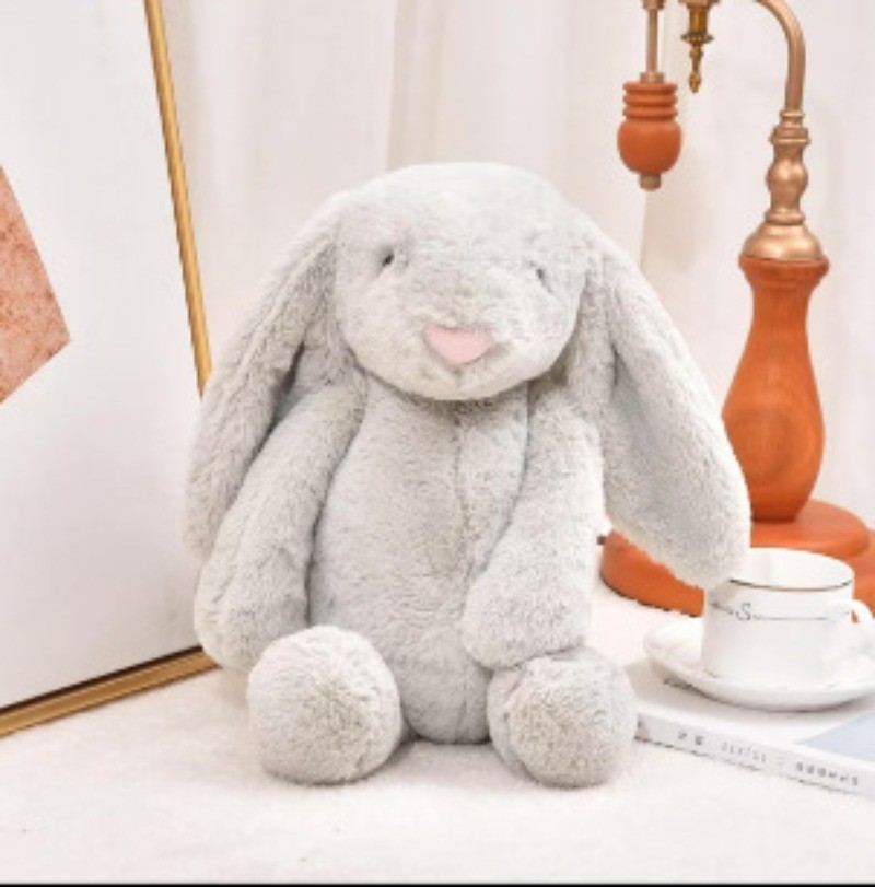 Jellycat BASHFUL VIOLA BUNNY Cute Rabbit Doll Soothing Toy Height 36 cm ...