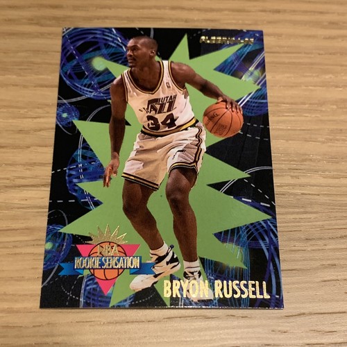 1994-95 Fleer Rookie Sensations Utah Jazz Basketball Card #23 Bryon ...