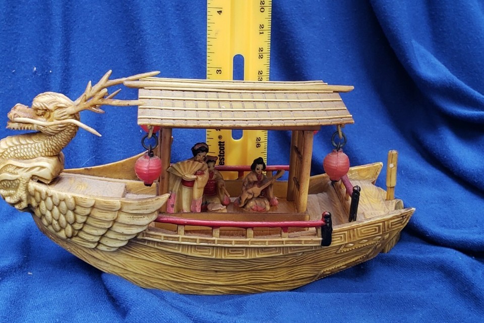 Vintage Celluloid Dragon Boats Japanese Geishas 1930s or 40s RARE | eBay