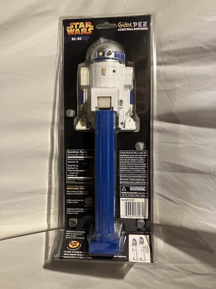 Giant PEZ R2-D2 CANDY DISPENSER PLAYS MUSIC Over 12in Tall 2005 | eBay