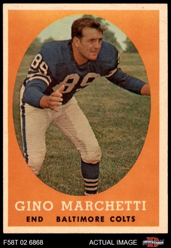 1958 Topps #16 Gino Marchetti Colts HOF San Francisco 7 - NM | eBay