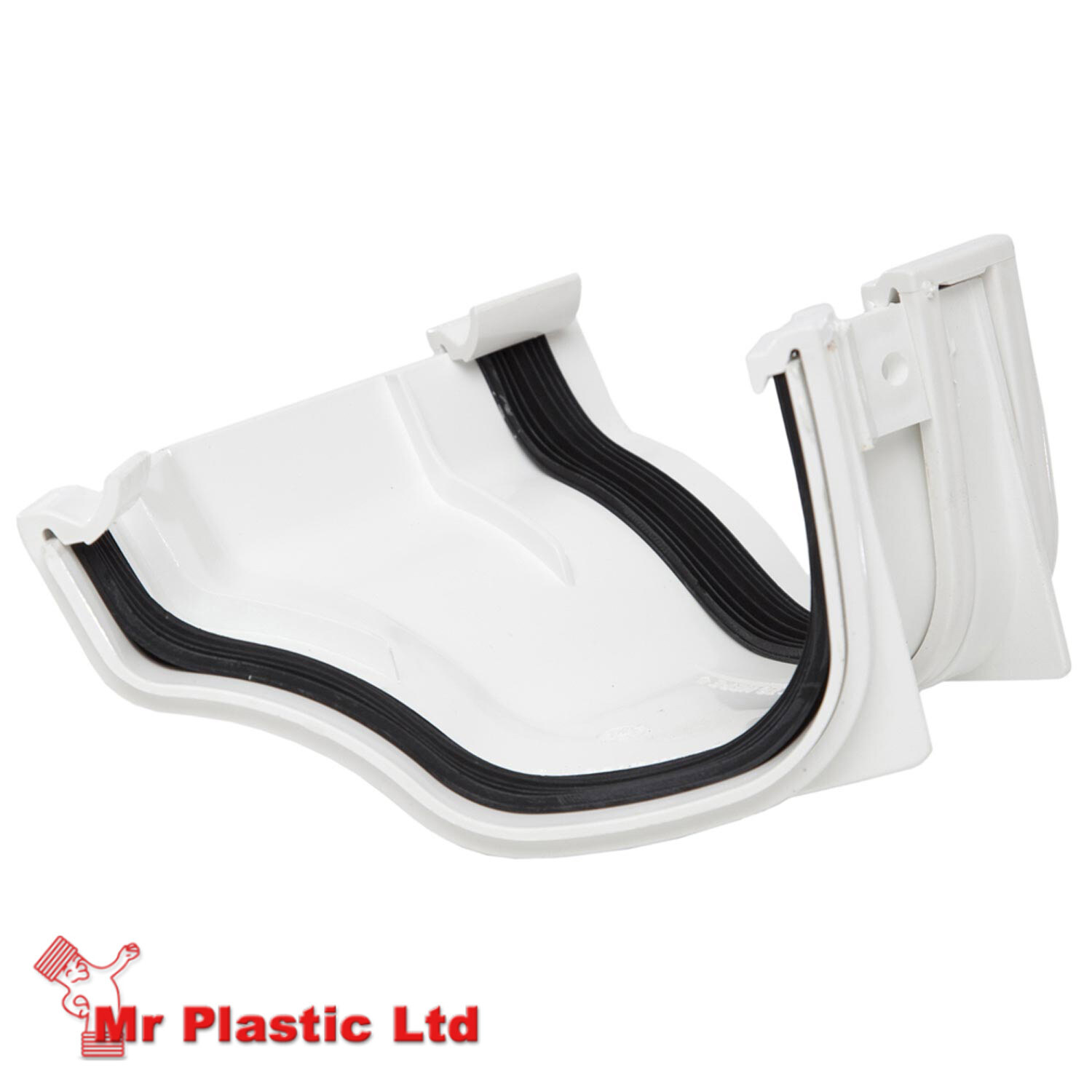 Polypipe 130mm Extra Capacity Ogee Gutter Fittings in White | eBay