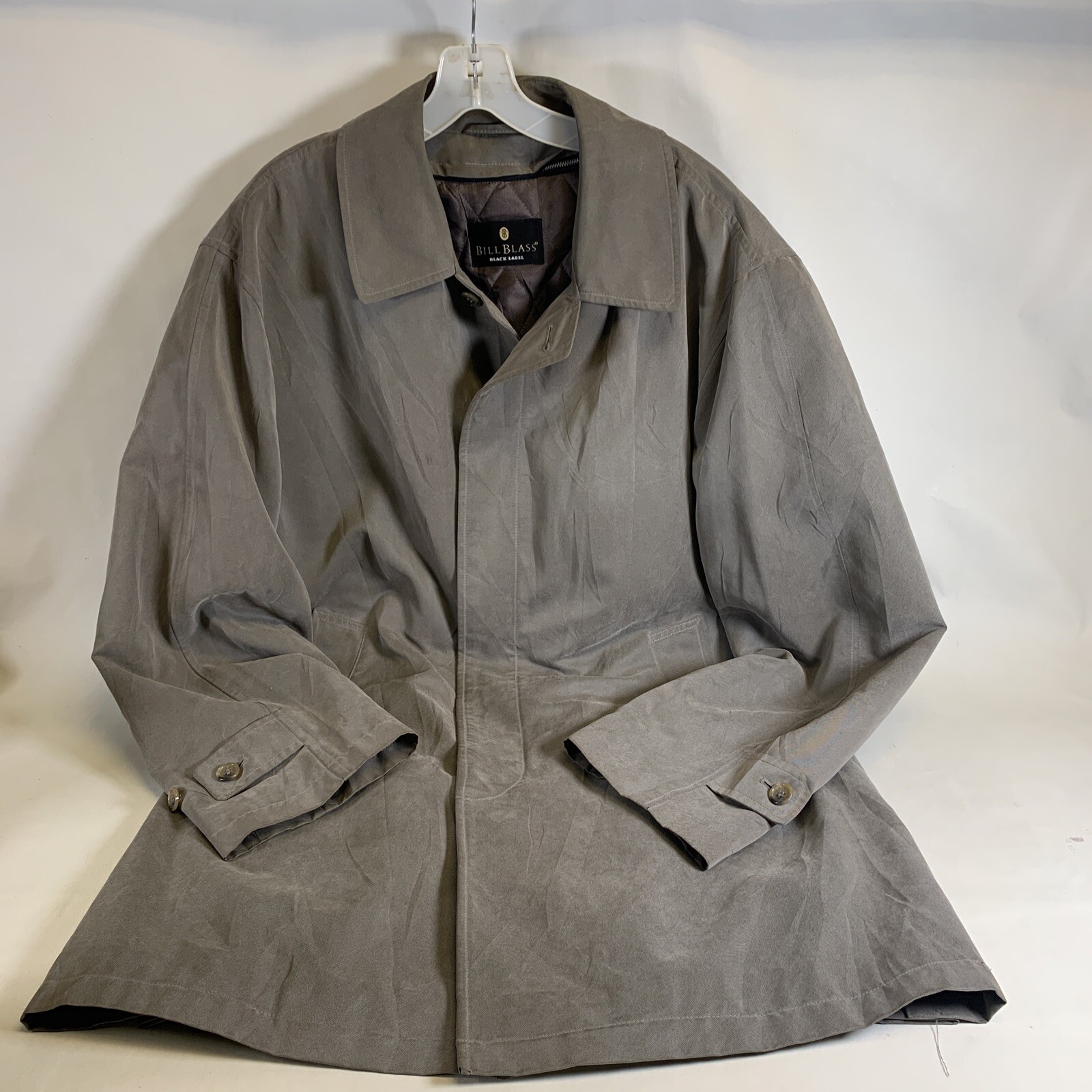 Vintage Bill Blass Black Label- Lined Trench Coat Coa… - Gem