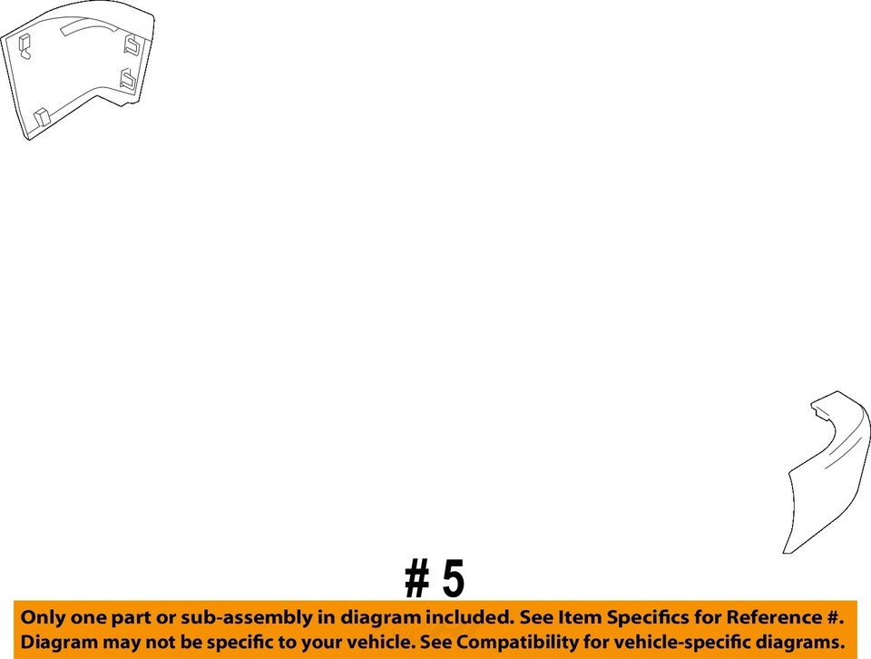 FORD OEM 10-13 Transit Connect Bumper Components-End Cap 9T1Z17F774DA ...