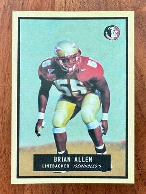 Brian Allen Custom Art Football Card 1951 Topps Magic Design Rams ...