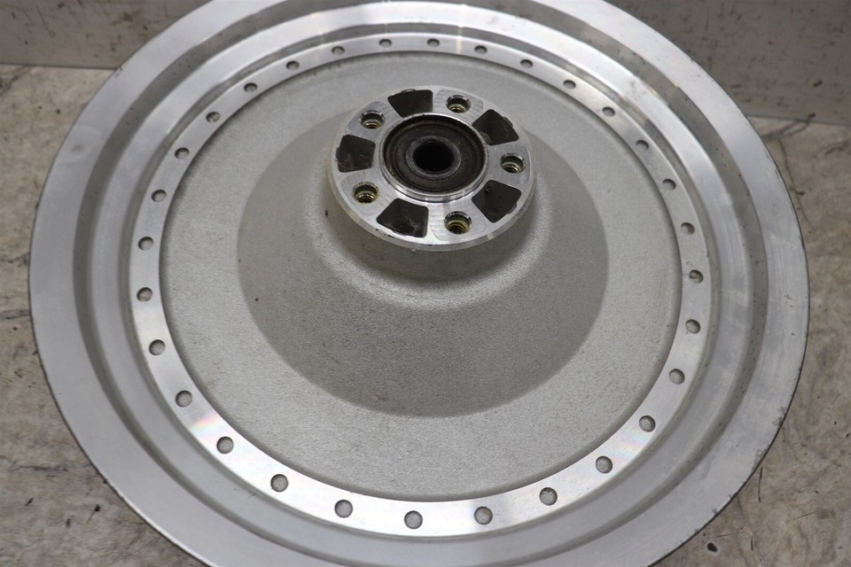 2002 Harley Softail FLSTF Rear Rim Wheel W/ Brake Rotor Solid Mag 16x3 ...