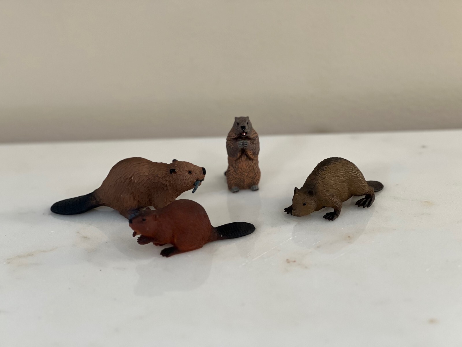 LOT of (4) 1/6 Scale Beavers by Papo, Safari Ltd., Collect-A, etc. for ...