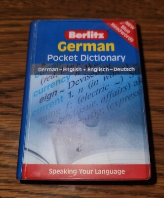 Berlitz GERMAN Pocket Dictionary Paperback German - English ~ Englisch ...