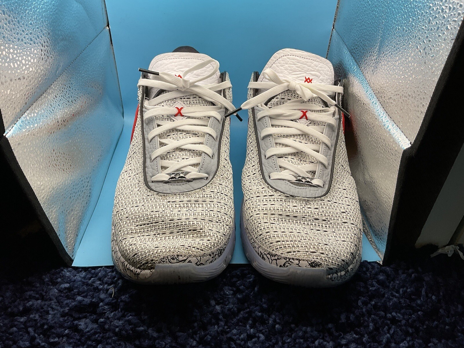 Nike Lebron XX Pink Diamond Collection Men's White Bl… - Gem