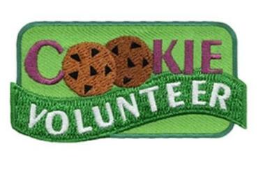 Girl COOKIE VOLUNTEER cookies Fun Patch Crest Badge SCOUT GUIDES Mom Dad Helper | eBay