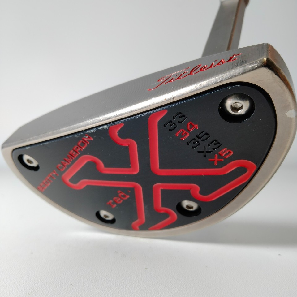 Scotty Cameron Red X5 Putter RH with Headcover 35" | eBay