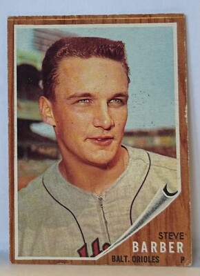 1962 Topps #355 Steve Barber -2 | eBay
