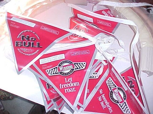 Winston Cup Series Pennant Racing Banner 18 Flags NO BULL Vintage and ...