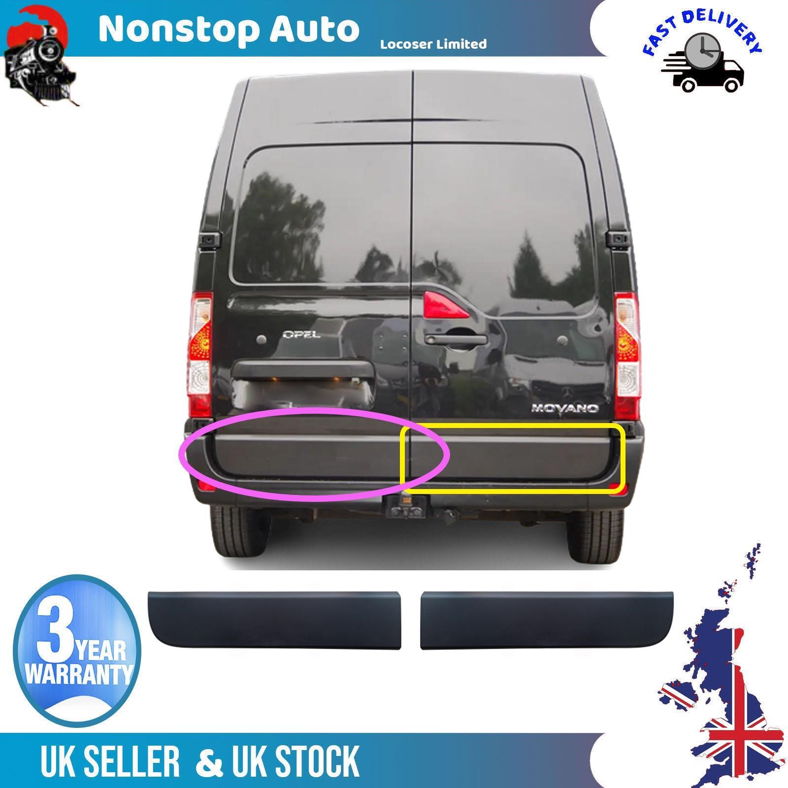 2X Rear Door Moulding Panel Trim L+R For VAUXHALL Movano B 908510003R ...