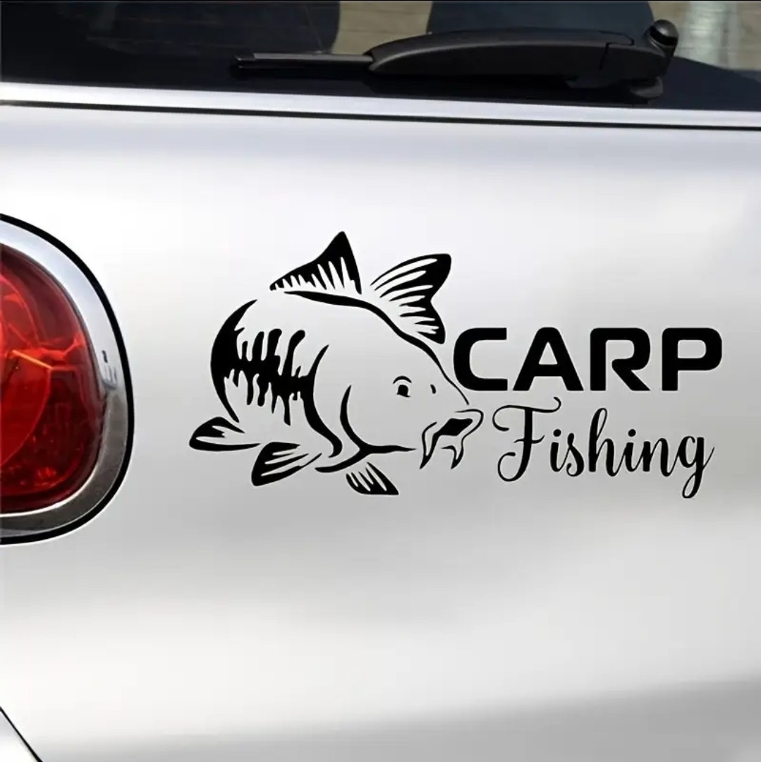 CARP FISHING WATERPROOF CAR Decal Sticker Vinyl Motorcycle Window Body ...