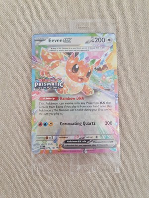 Eevee EX 075/131 STAMPED Surprise Box Prismatic Evolutions SEALED Promo ...