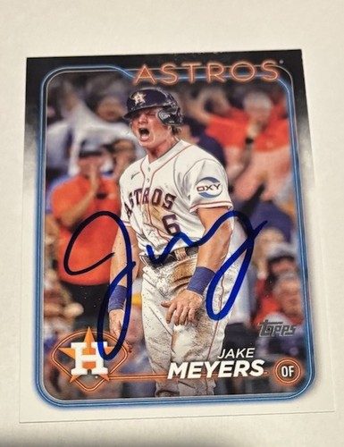 Jake Myers Signed 2024 Topps Card Autographed Houston Astros | eBay