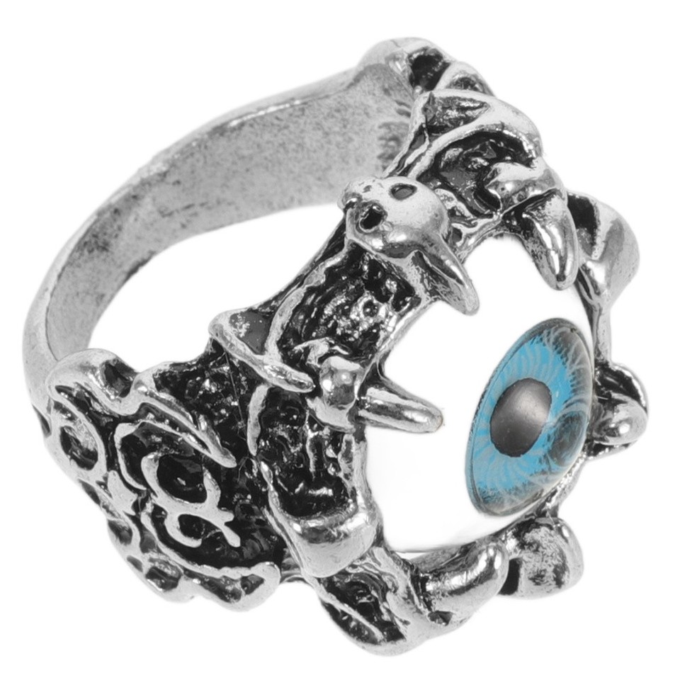 Evil Eye Ring Vintage Ring Goth Halloween Finger Ring Men Decorative ...