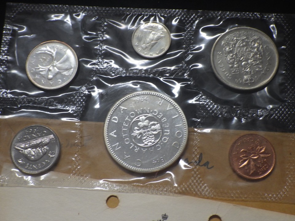 Complete 1964 CANADA PROOF-LIKE MINT SET W/ CHARL0TTE TOWN Canada ...