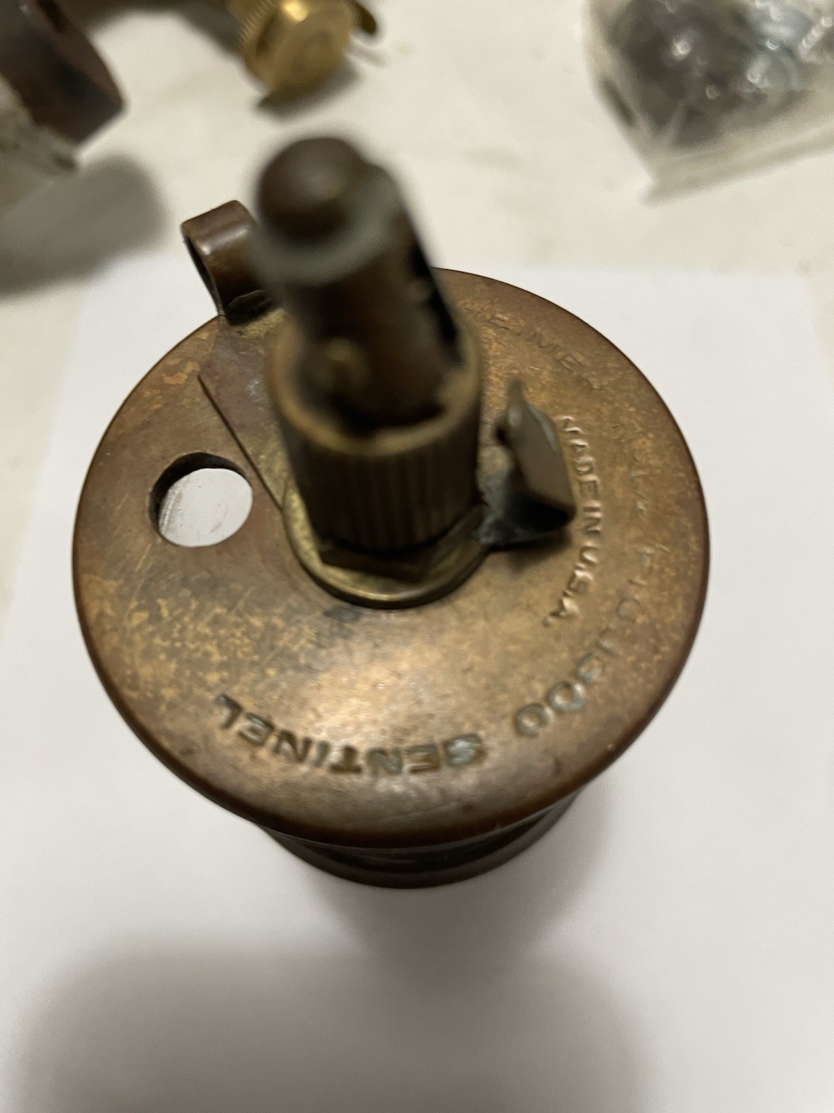 Lunkenheimer Brass Glass Oiler No. 4 Sentinel Industrial Stationary ...