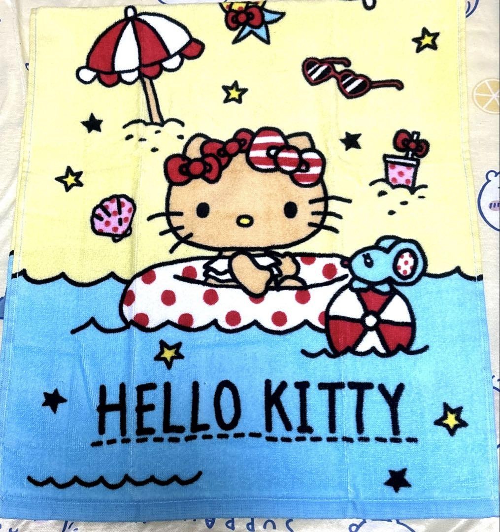 Shimamura Sanrio Hello Kitty Sunburn Kitty Face Towel Only 1 piece | eBay