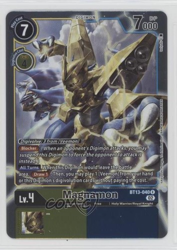 2023 Digimon Card Game - Versus Royal Knights R Magnamon #BT13-040 6ts | eBay