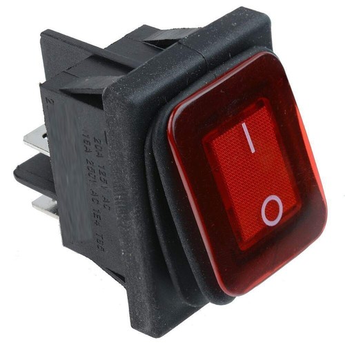Waterproof Rectangle Rocker Switch DPST 20A Rated IP67 with Luminous ...