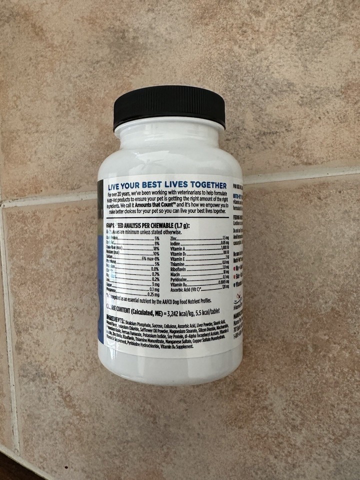 Nutri-Vet Multi-Vite Chewable Tablets Multivitamin For Dogs | eBay