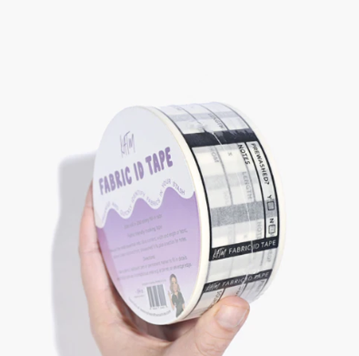 Fabric ID Tape Premade Printed Label Tape to Organise and Identify ...