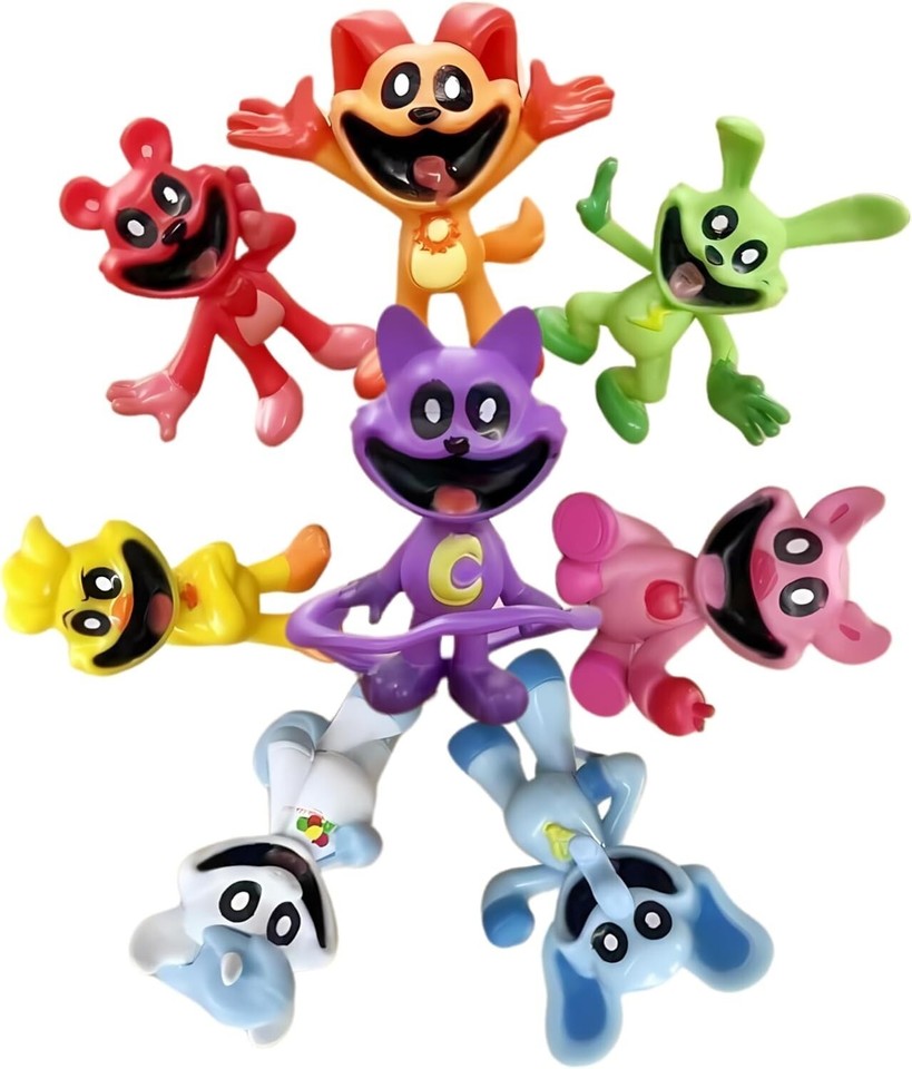 8 Pcs Smiling Action Figure Toys Gift for Kids | eBay