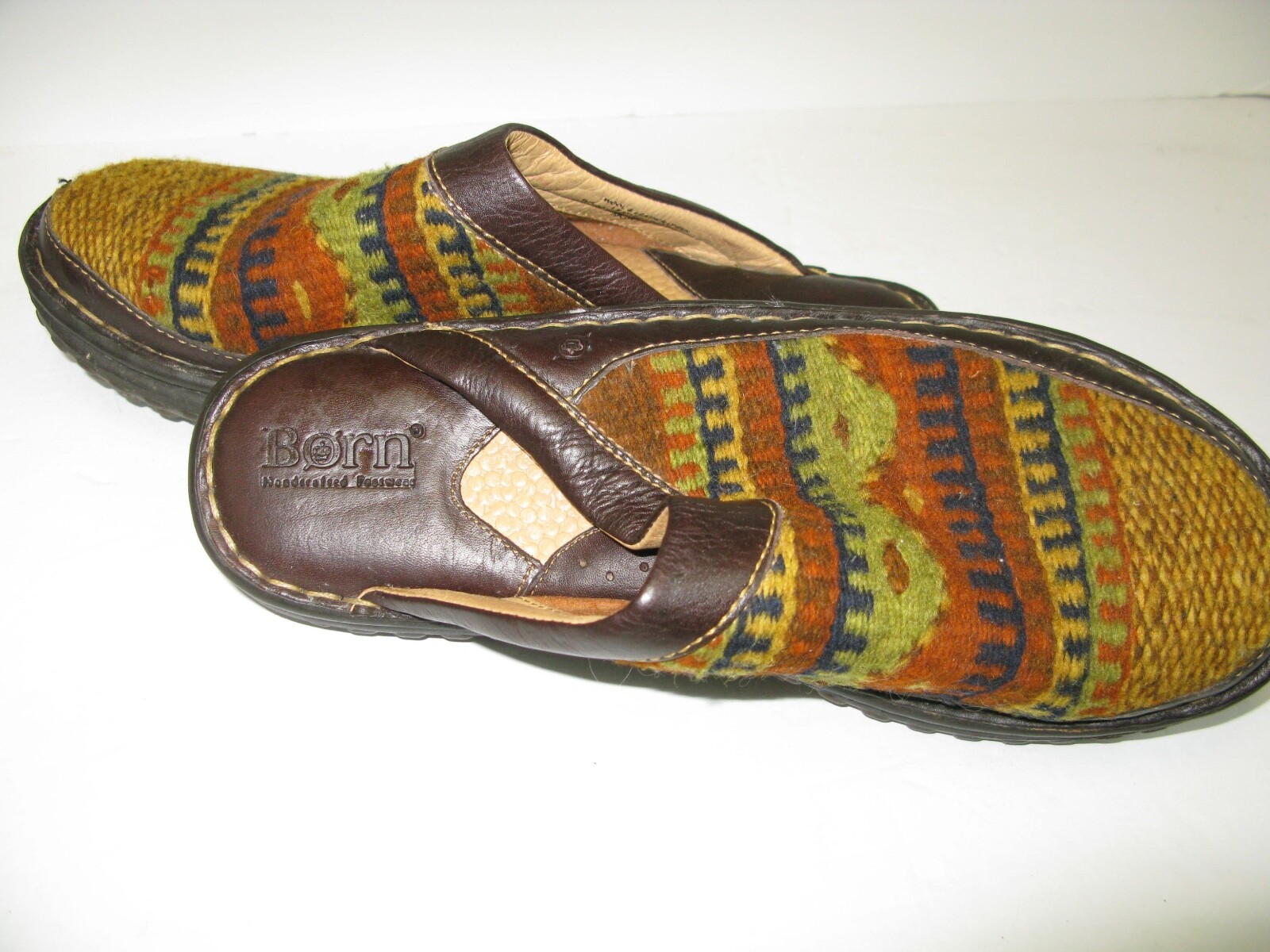 Born Clog Mules in Rug Blanket on Aztec Boho Pattern-Size 7 | eBay