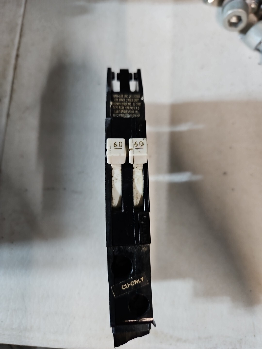 Circuit Breaker Zinsco Challenger RC38-60 60 Amp 2 Pole 120/240V Slim ...