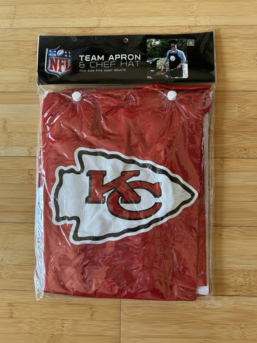 NFL Apron & Chef Hat Gift Set Kansas City Chiefs NEW BBQ Grilling Adult ...