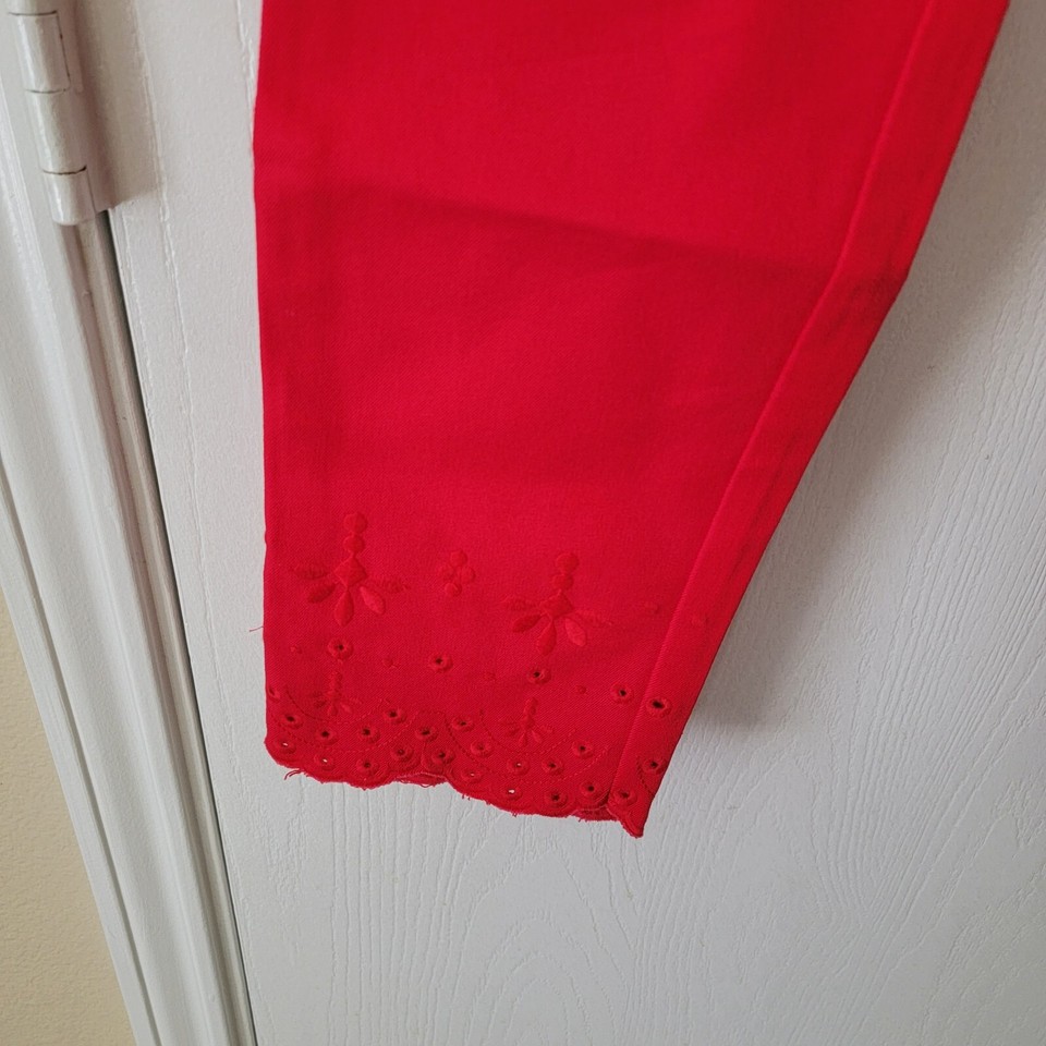 Gap Skinny Ankle Mid-Rise Pants Red Size 2 NWT | eBay