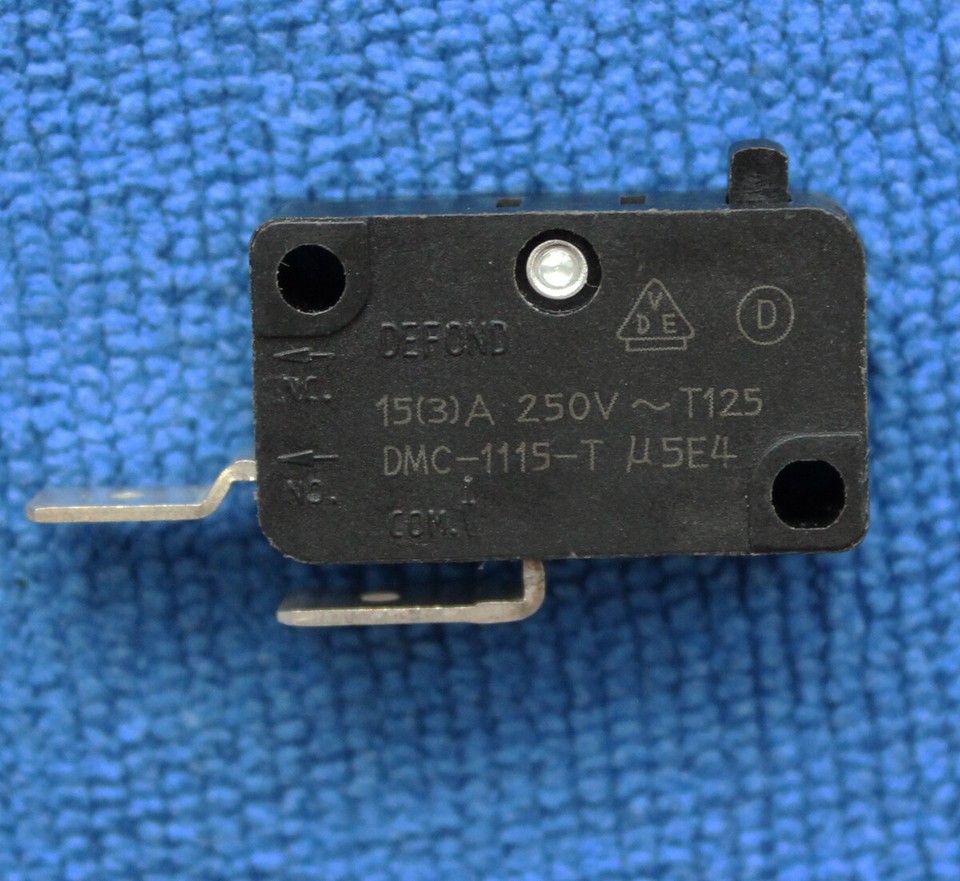 5pcs DMC-1115-T u 5E4 Micro Limit Switch 2 Pins NO. Com. Pin No Press ...