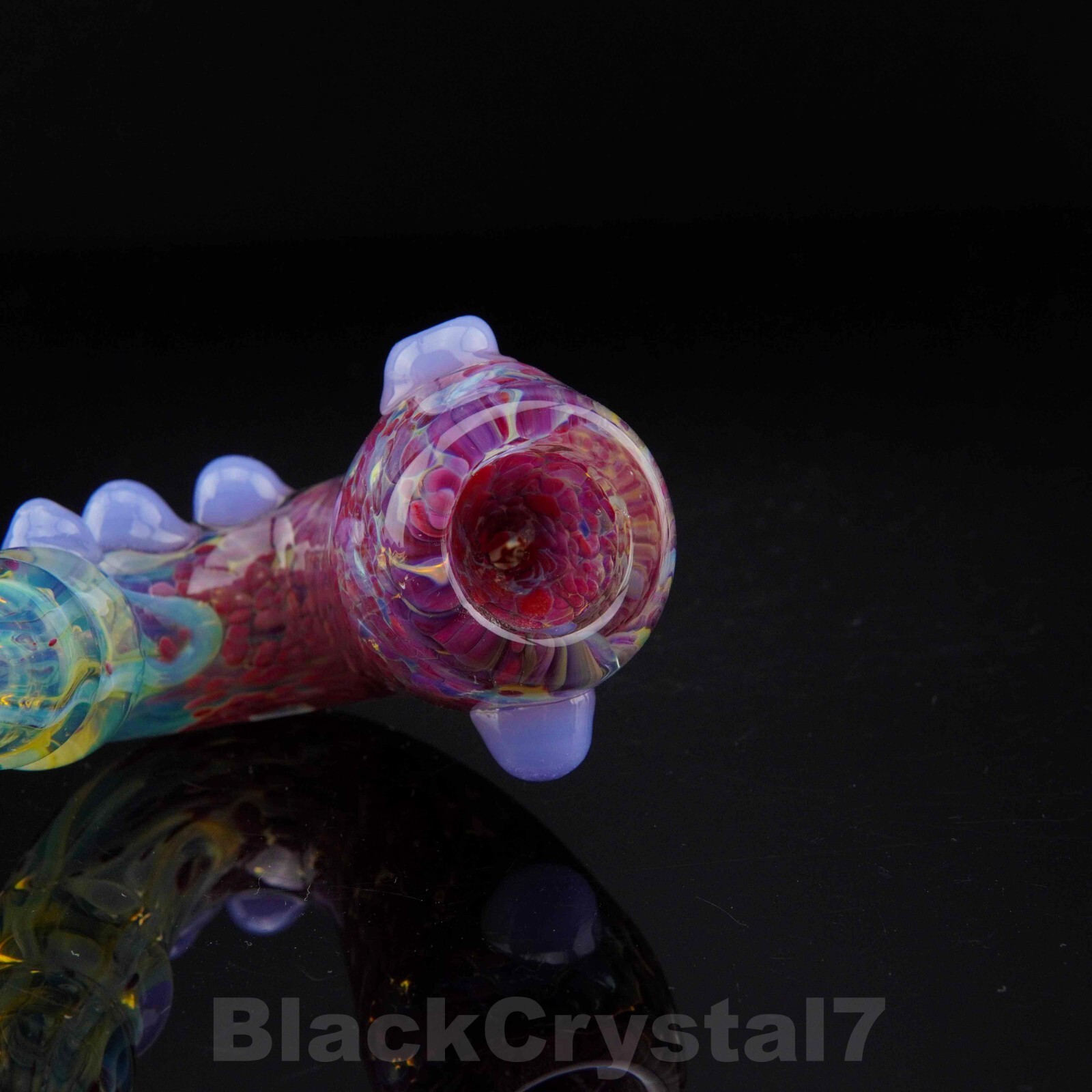6" Handmade Color Changing Purple Frit Sherlock Tobacco Smoking Bowl ...