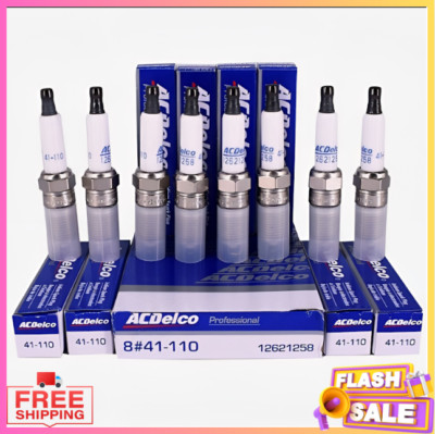NEW Set Of 8 ACDelco Iridium Spark Plugs 41-110 12621258/12680072-US ...