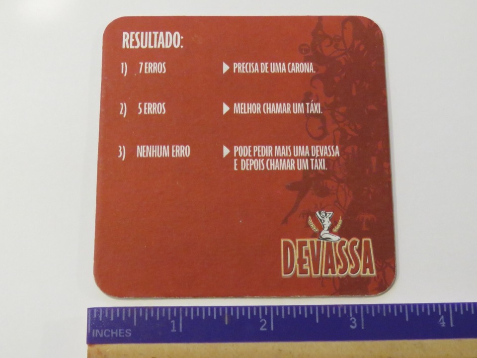 Beer Coaster: Devassa (Brasil Kirin) Bier ~ Cachoeiras de Macacu (RJ ...