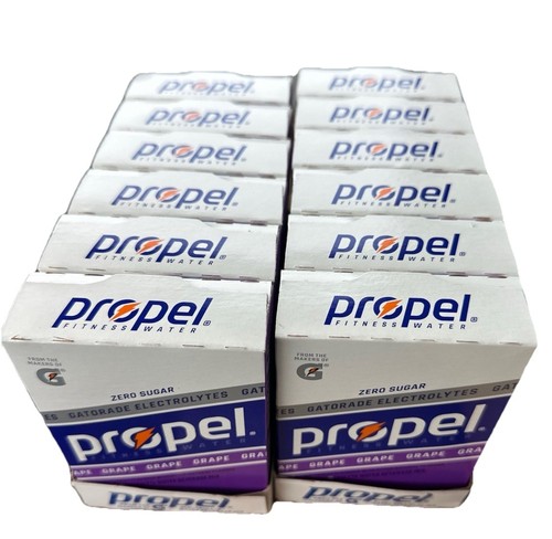 12 Propel Electrolyte Powder Boxes Grape - 10 Packets/Box, 120 Total ...
