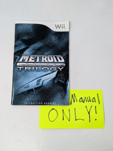 Metroid Prime Trilogy Nintendo Wii Manual Only Instruction Booklet ONLY ...