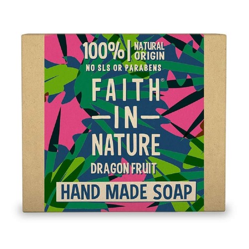 Faith In Nature Natural Dragon Fruit Hand Soap Bar, 100 g (Pack of 1 ...