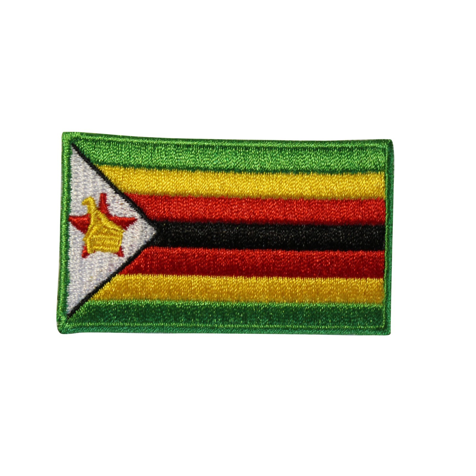 Country Of Zimbabwe Flag Embroidered Iron On Patch - Travel Souvenir 135-A | eBay