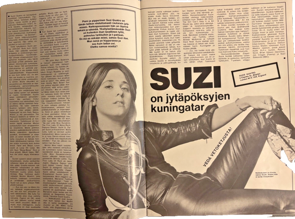 Intro magazine 11/1974 – Suzi Quatro cover – Elton John – Very Rare ...